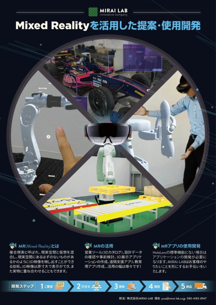【デモ随時受付中！】最新の技術 “MR”Mixed Reality(複合現実)とは？｜お知らせ｜MIRAI-LAB